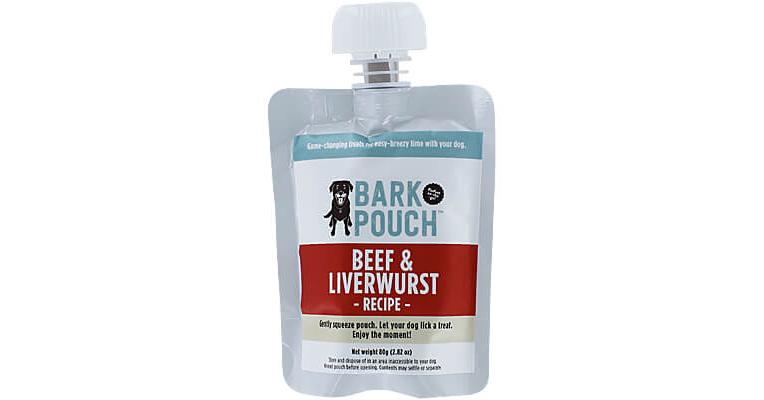 Bark Pouch - Beef & Liverwurst, 80 gm Pouch - Clean Run